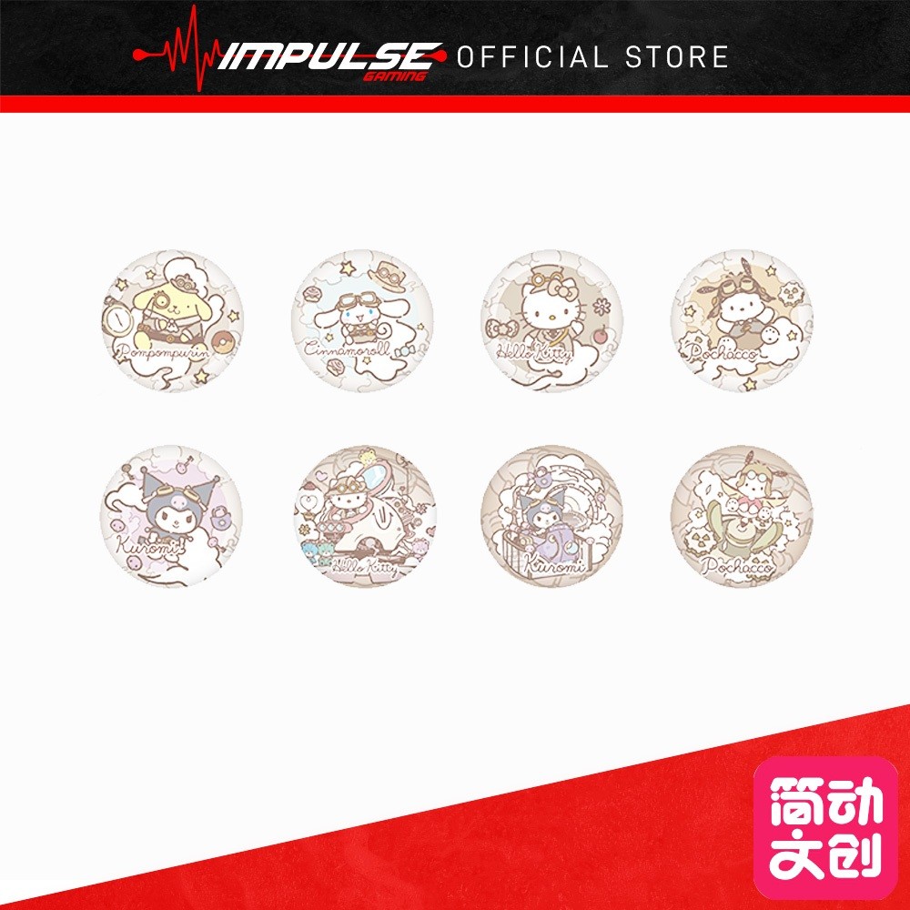 Jandoon Sanrio Characters Badge - Steampunk Series [Blind Box / Full ...