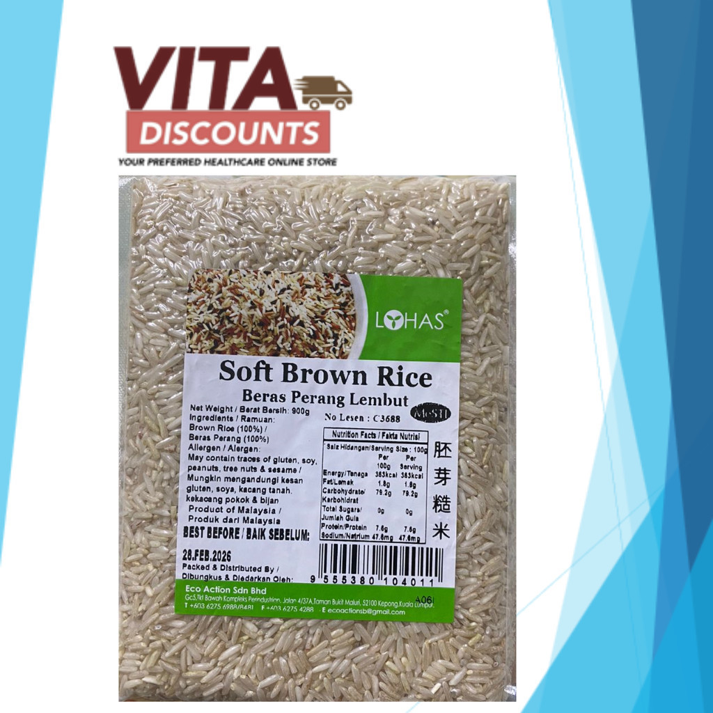 LOHAS SOFT BROWN RICE 900G EXP06/2025 | Shopee Malaysia