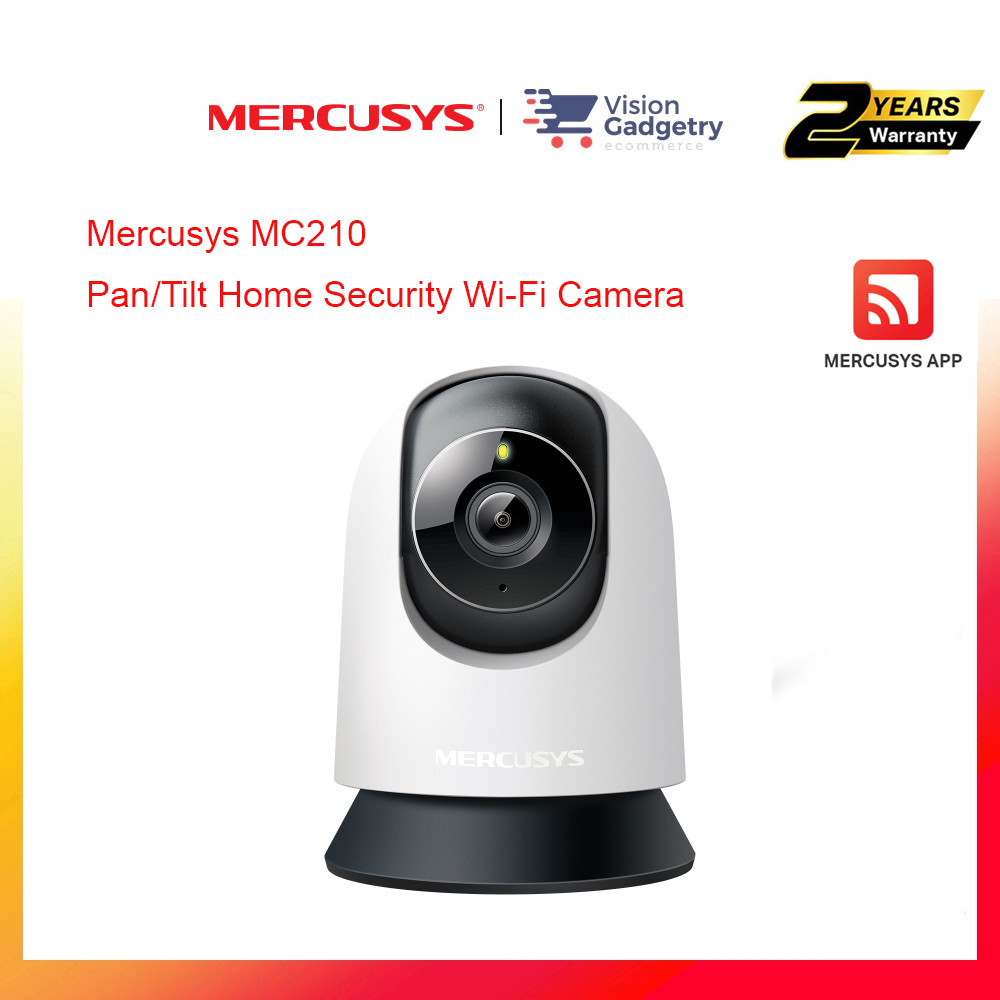 Mercusys MC210 2K 3MP Pan/Tilt Home Security Wi-Fi Camera | Shopee Malaysia