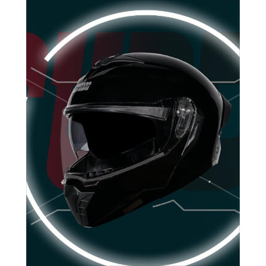 SOLID TROOPER HELMET STUDS | BLACK BLACK | DOUBLE VISOR MODULE WITH ...