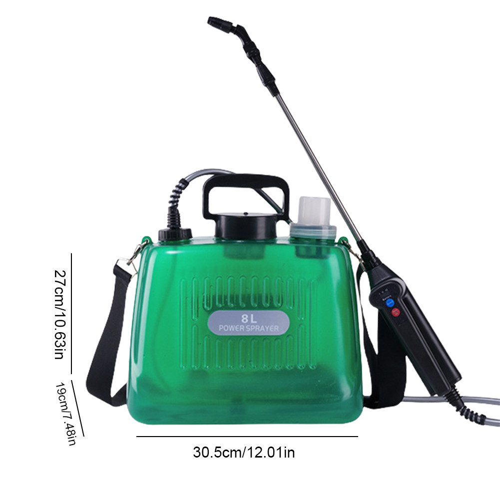 5L/8L Battery Powered Sprayer with 4 Mist Nozzles Garden Sprayer Water ...
