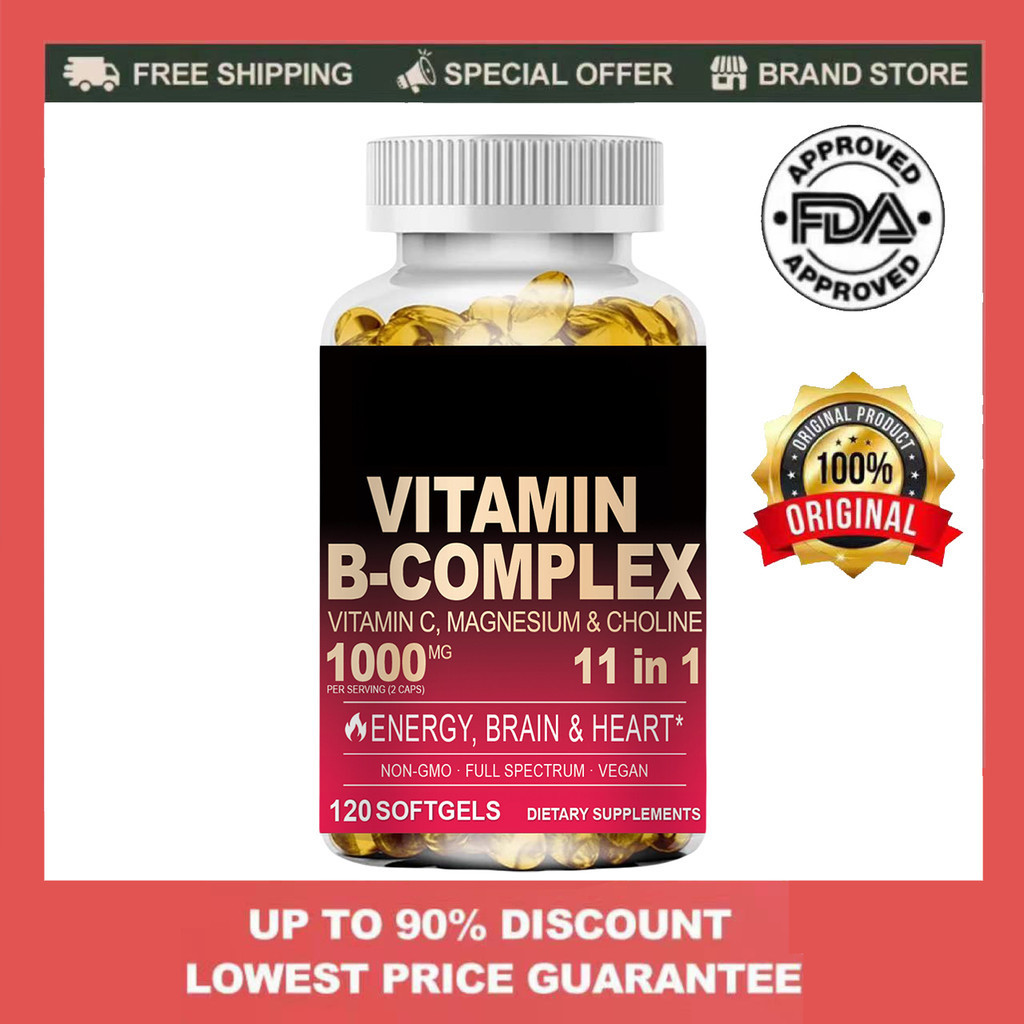 Vitamin B Complex Capsules 11 in 1, Promote Energy Metabolism, Improve ...