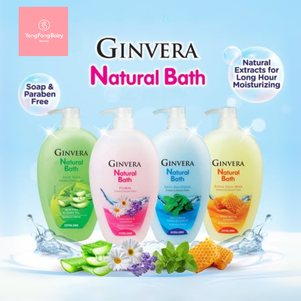 Ginvera Natural Bath Shower Foam Body Wash (950g) | Shopee Malaysia