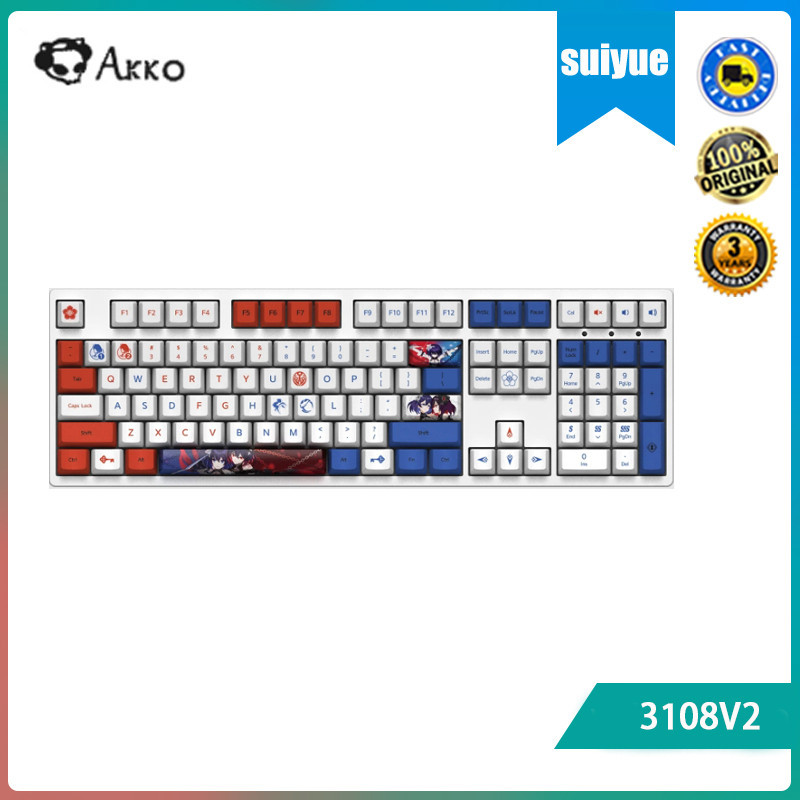 AKKO 3108V2 Crash 3 Co branded Cable Game Esports Mechanical Keyboard ...