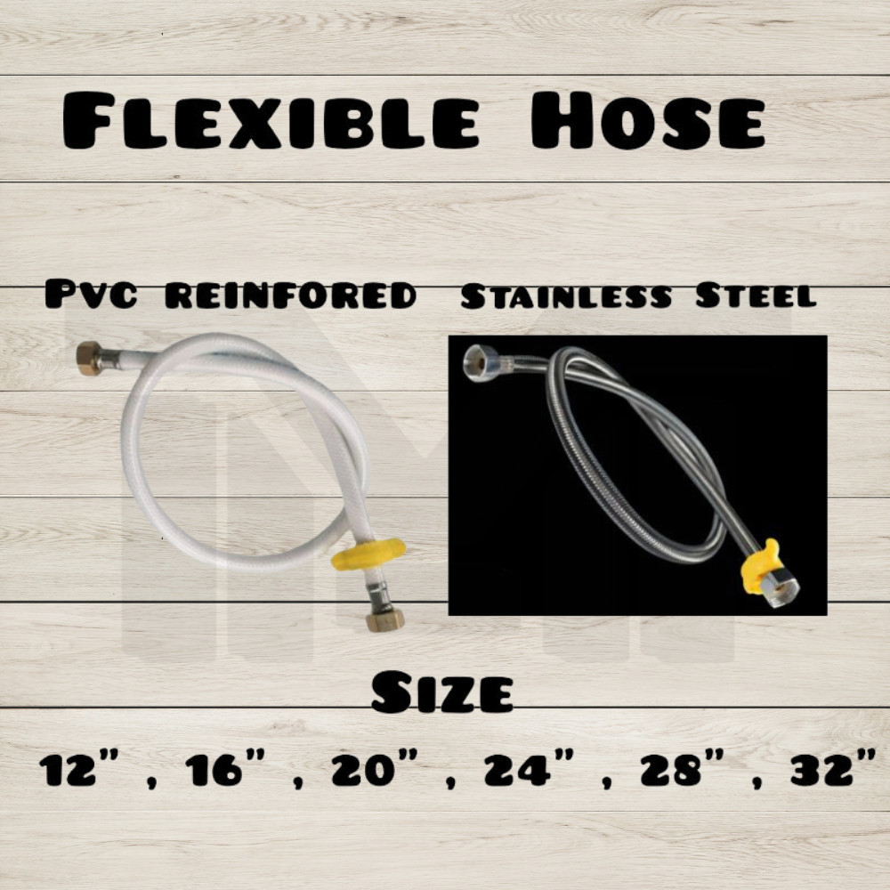 SUS 304 Stainless Steel Flexible Hose Premium / PVC Flexible Connection ...