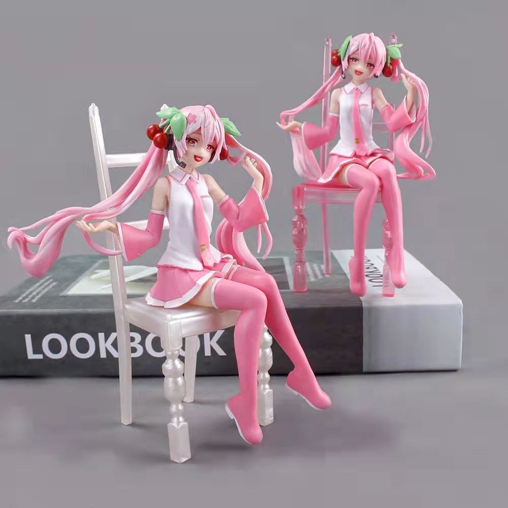 Sakura MIKU Seated Chair Hatsune MIKU Desktop Car Chassis Audio ...