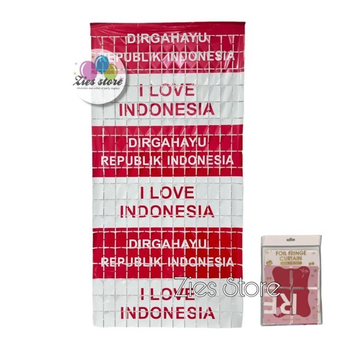 PUTIH MERAH Dm11] Foil Tassel Curtain RI Anniversary Box August 17th ...