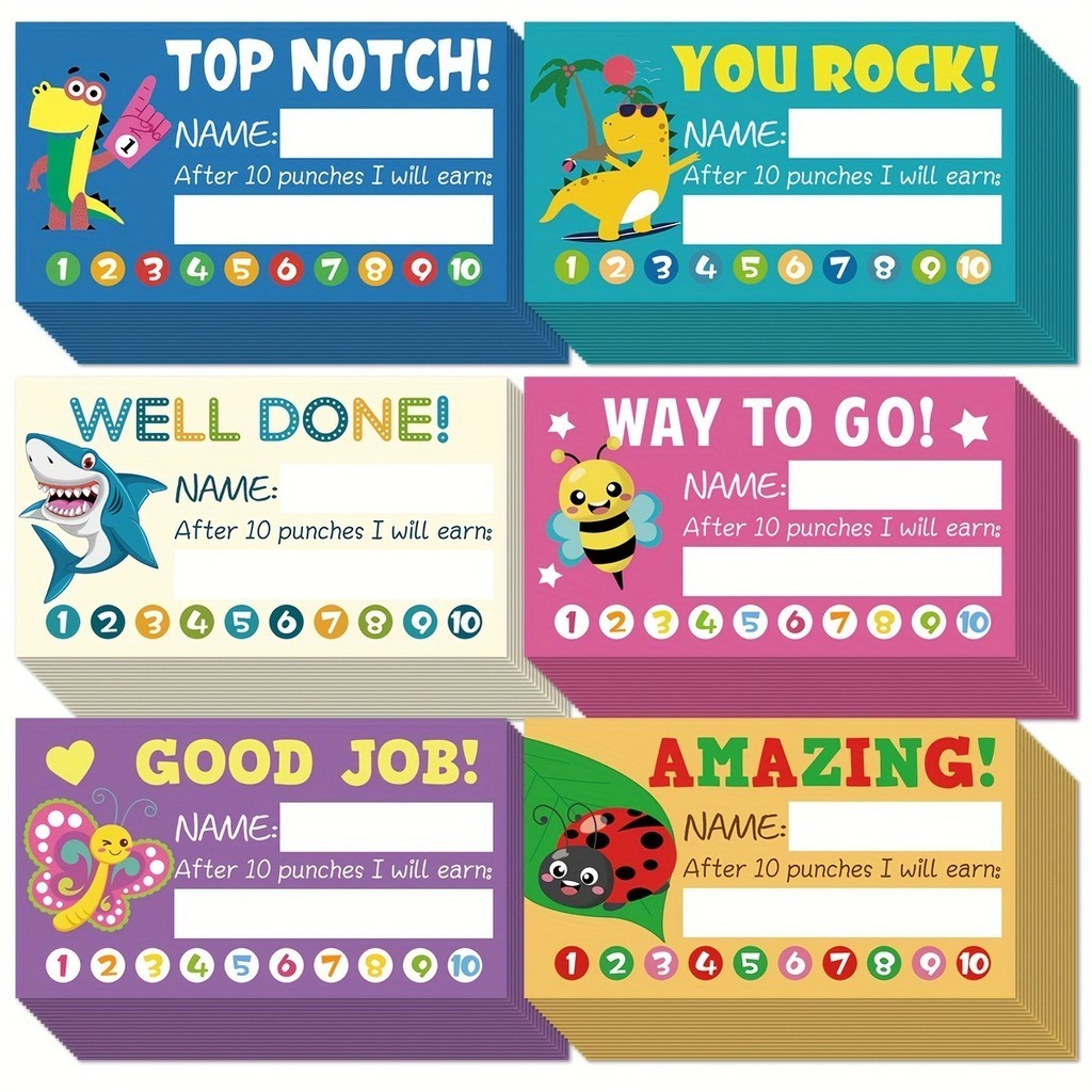 50pcs Attendance Cards Motivate Students Reward Cards Reward Classroom ...