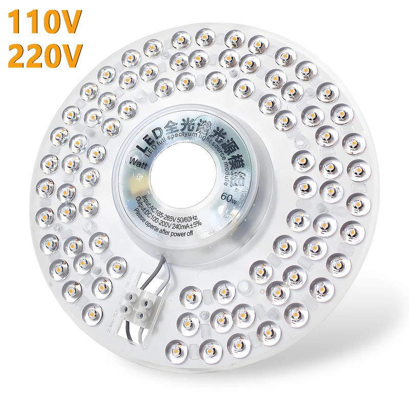 Led Panel Lampu Siling Lampu Led Modul 220v 110v Lampu Siling Kipas Kit 20w 40w 60w 100w