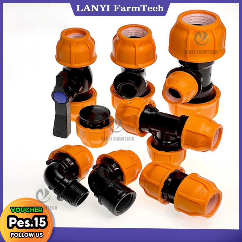 HDPE Fittings 20/25/32mm POLY PIPE FITTINGS Equal Coupler/Tee/Elbow ...