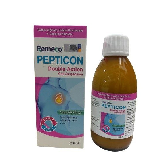 REMECO PEPTICON DOUBLE ACTION ORAL SUSPENSION 200ML (EXP:01/2026) | Shopee Malaysia
