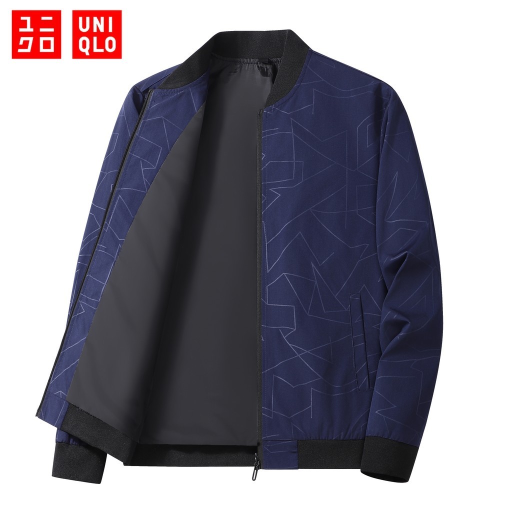 Uniqlo Men's Spring and Autumn Jackets New Style Korean Style Thin Men's Casual Baseball Uniform ...