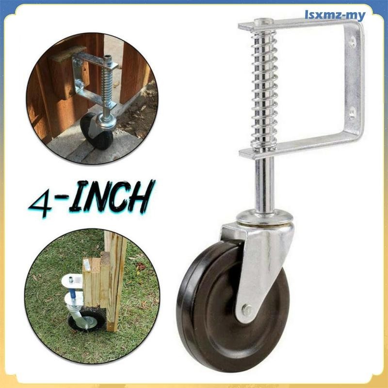 [LsxmzMY] Caster 4" Gate Hard Rubber Caster Heavy Duty 60kg Load ...
