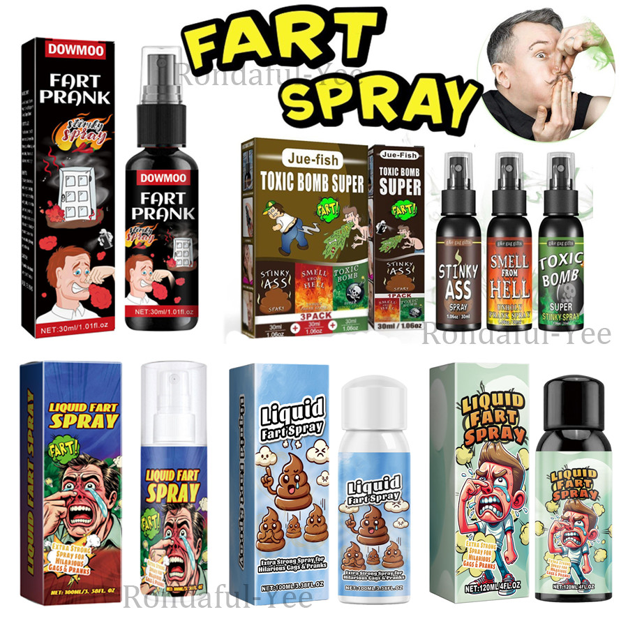 Poop Fart Spray Prank Toy Halloween Extra Strong Stink Safe and non ...