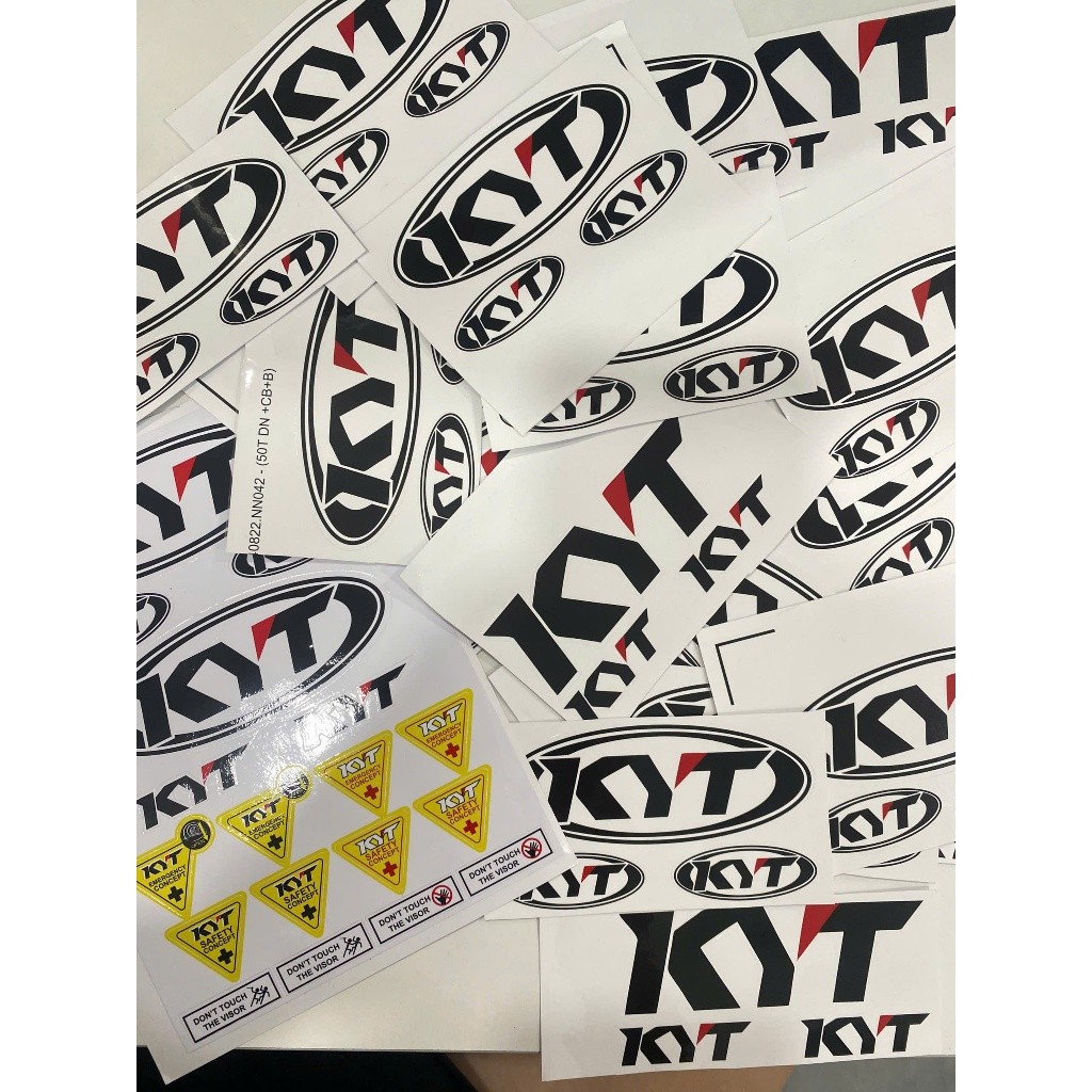 KYT logo decal, super beautiful helmet decoration | Shopee Malaysia