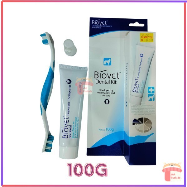 Biovet Dental Kit For Dogs & Cats (Bio-Dental Enzymatische Toothpaste ...