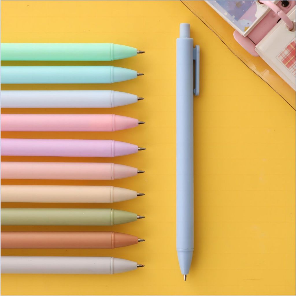 mamacoco 0.5MM Colourful Muji Style Pen Minimalist Black Gel Pen ...