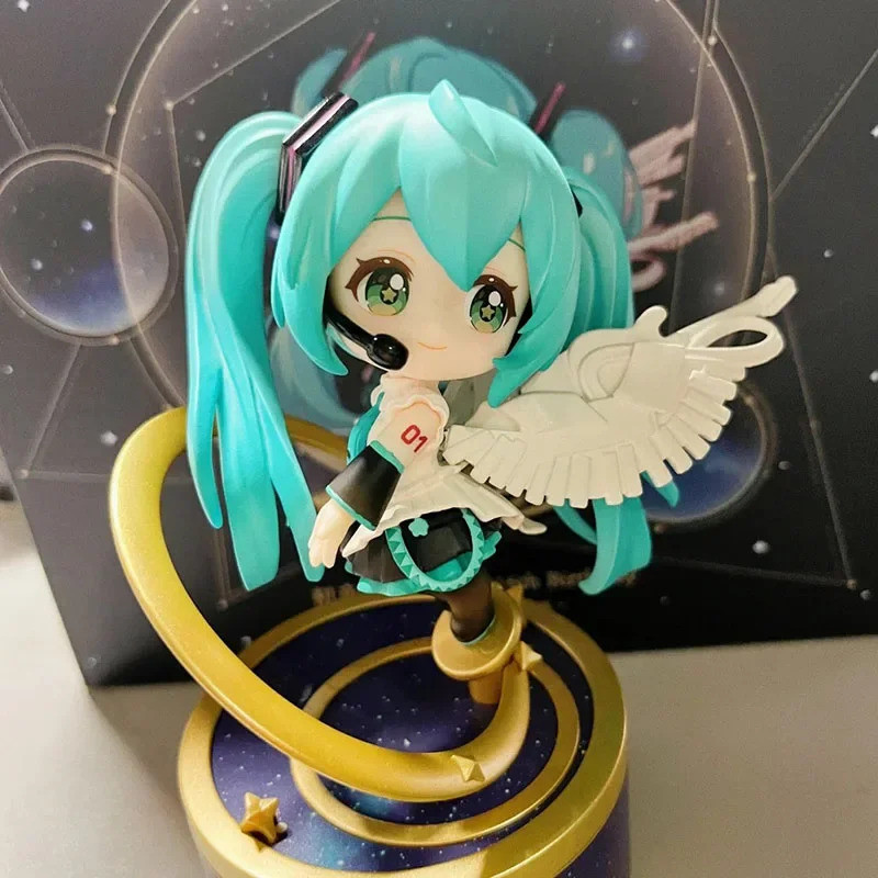 14CM Hatsune Miku Action Figure 16th Anniversary Music Box PVC Kawaii ...