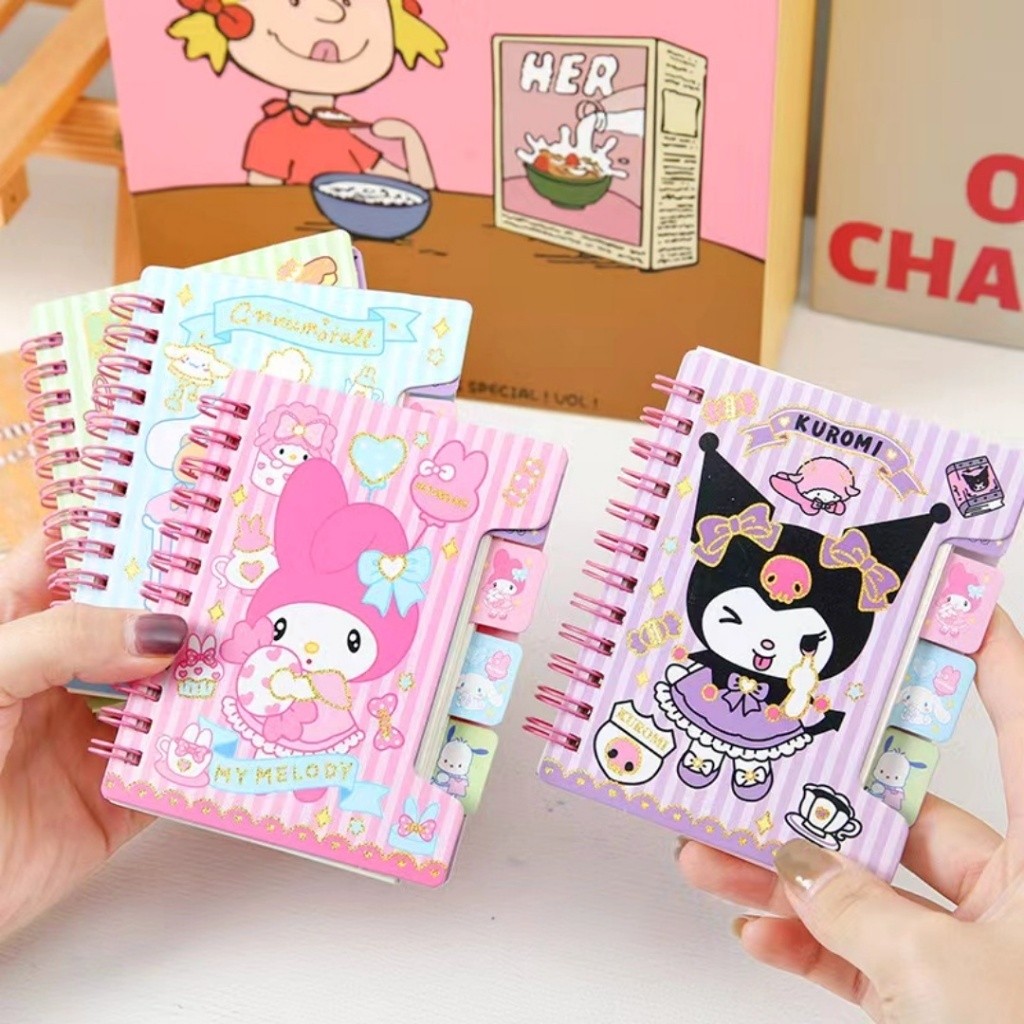 Buku Nota Sanrio A6 Melody Kuromi Buku Nota Pelekat Kanak-kanak Notepad ...