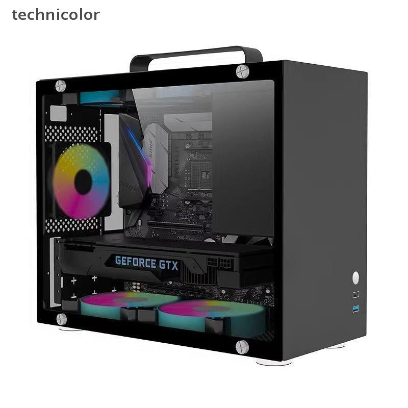 TCMY Mini Transparent Computer Case For M-ATX/ITX Motherboard Portable ...