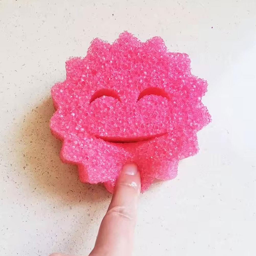 Smiley Face Sponge Becomes Soft In Case Of Hot Water And Hard In Case ...
