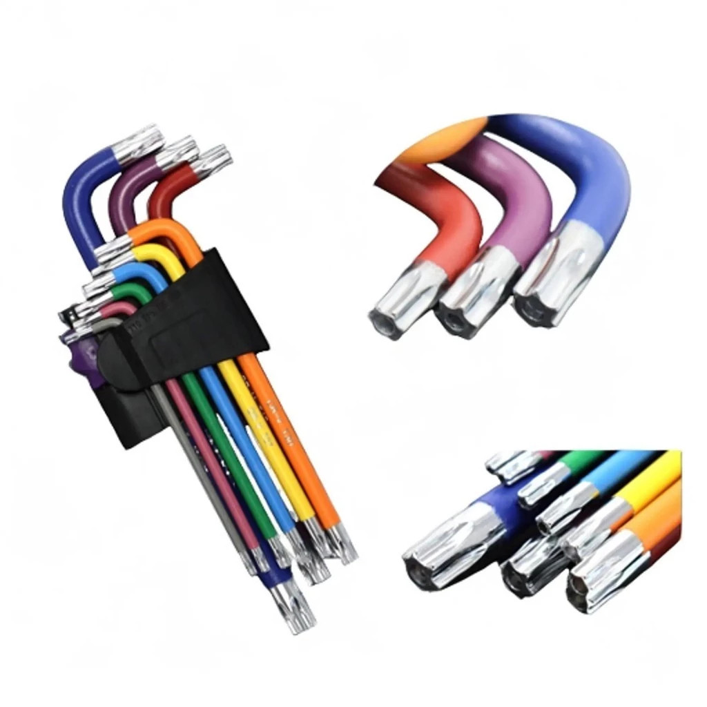 9pcs Torx Allen Key CRV Heavy Duty Spenner Wrench Tools Hardware (M ...