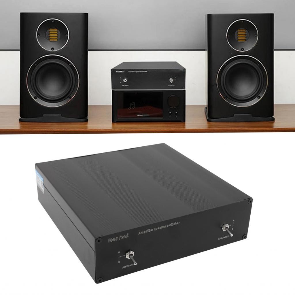 Cancanshop Speaker Selector Switch Amplifier Switcher Anodized Brushed ...