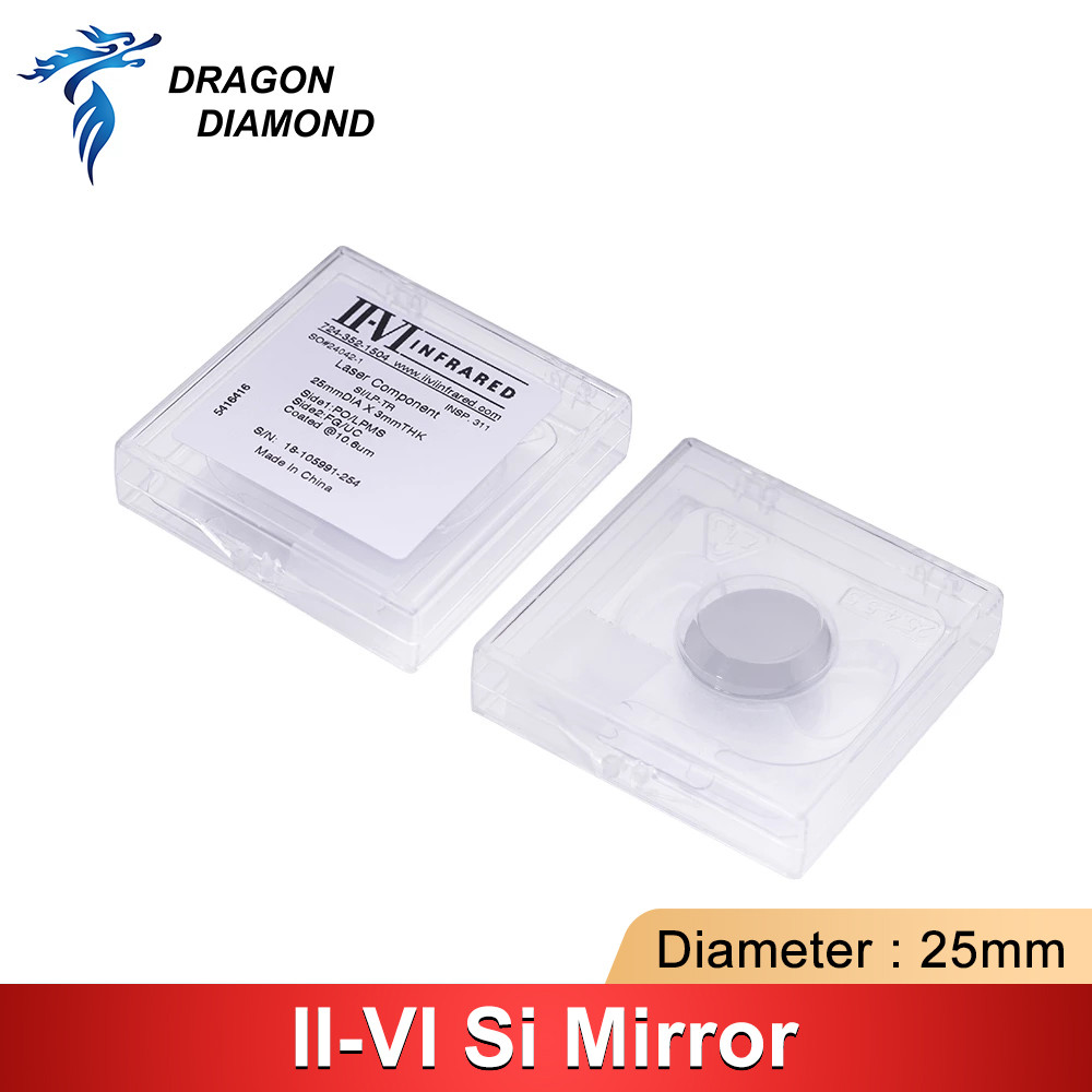 1PC II-VI INFRARED Si Laser Reflective Mirror 25mm Thickness 3mm Co2 ...