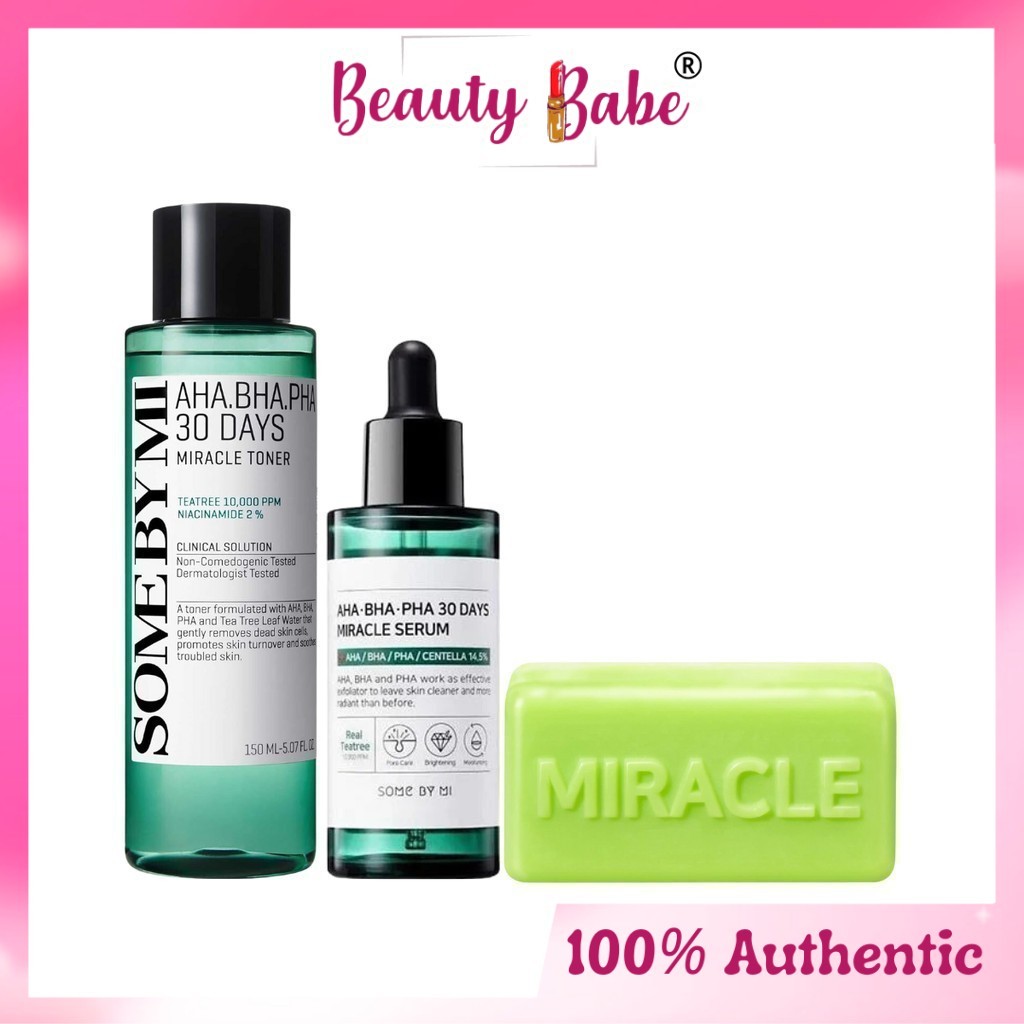 SomebyMi Toner + Some By Mi Soap Bar + SomeByMi Miracle Serum IDEAL SET ...