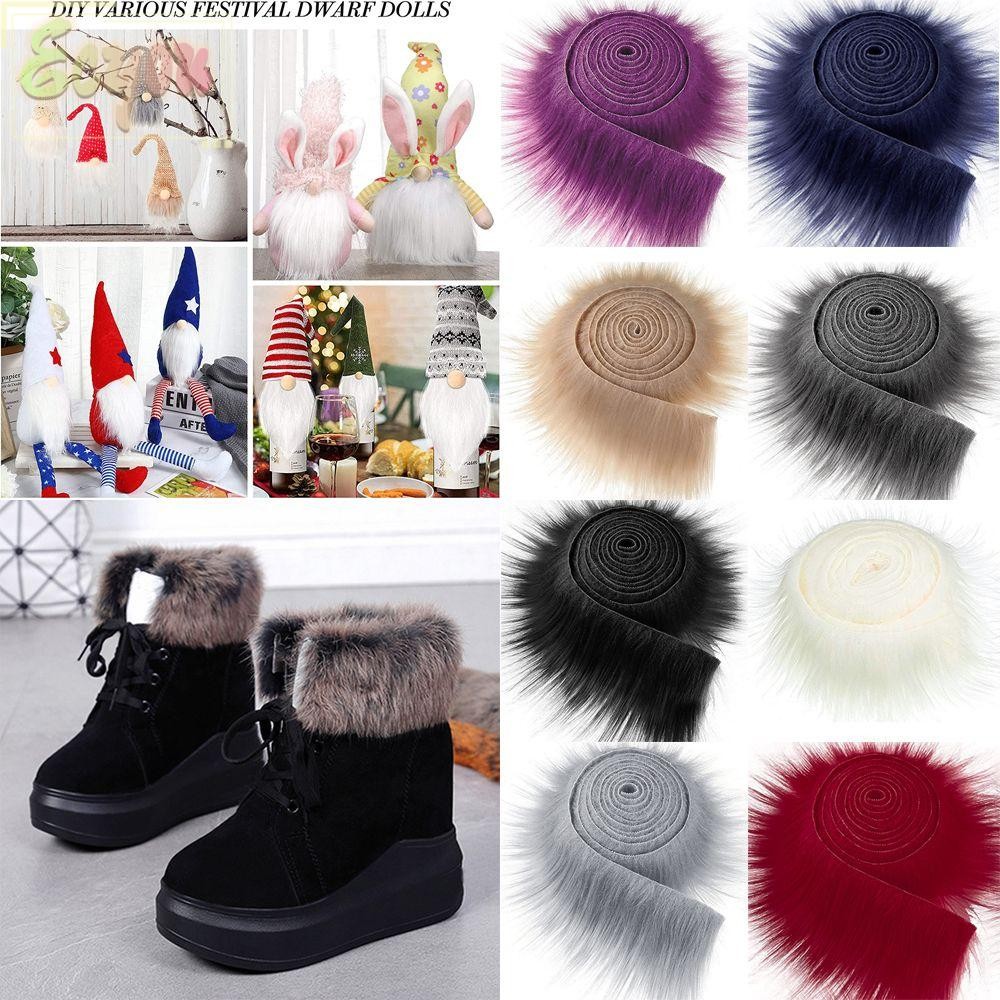 ECYOU 1.5M Faux Fur Ribbon Tapes Handmade Gift Winter Costume Fluffy ...