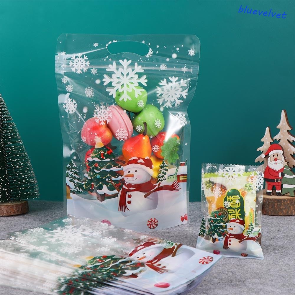 BLUEVELVET 50/100Pcs Christmas Snowman Cookie Bags, Plastic Snowman ... BLUEVELVET 50/100Pcs Christmas Snowman Cookie Bags, Plastic Snowman ...