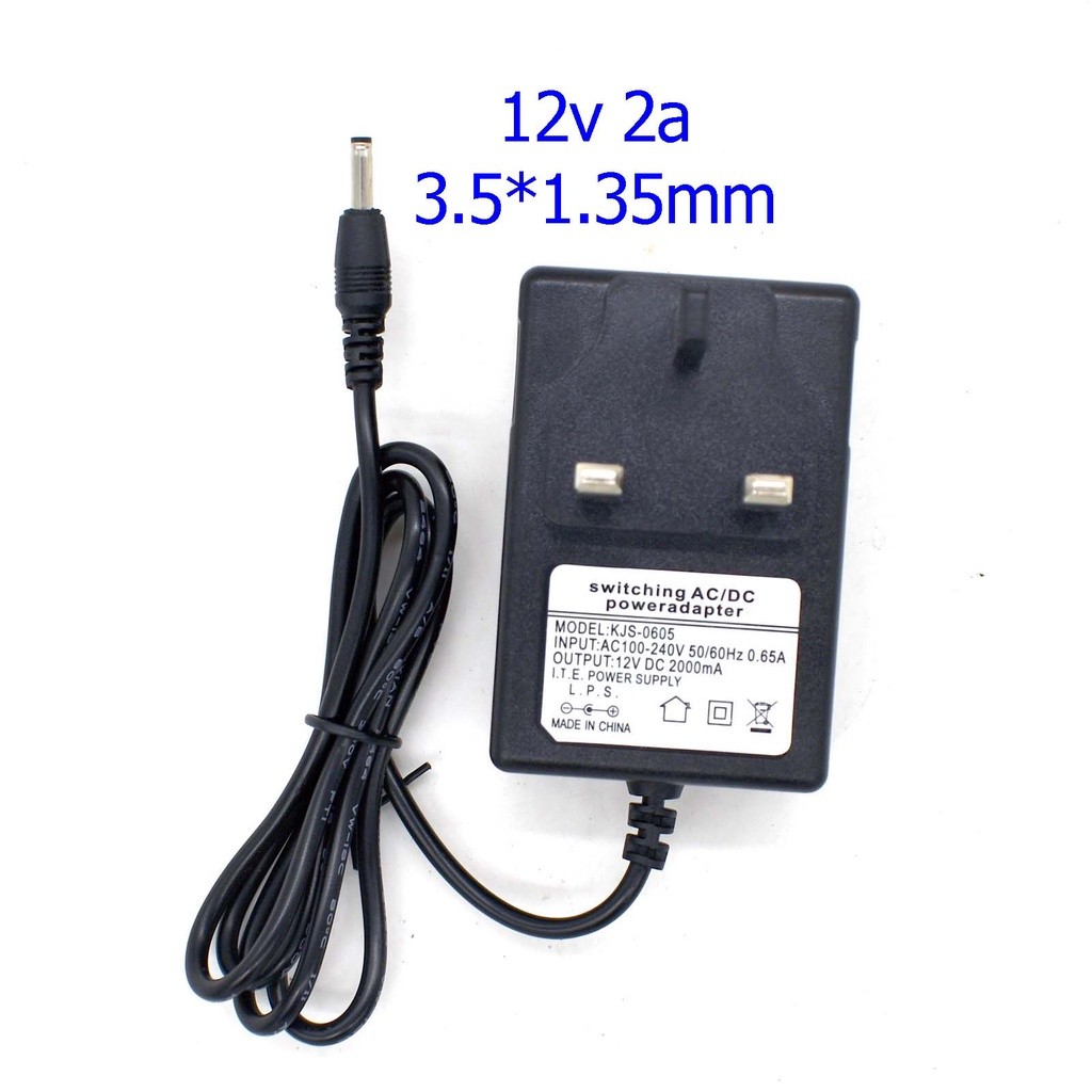 A2 Power Adapter Charger DC 12V 2A 3.5mm 3pin Wall AC LED CCTV support ...