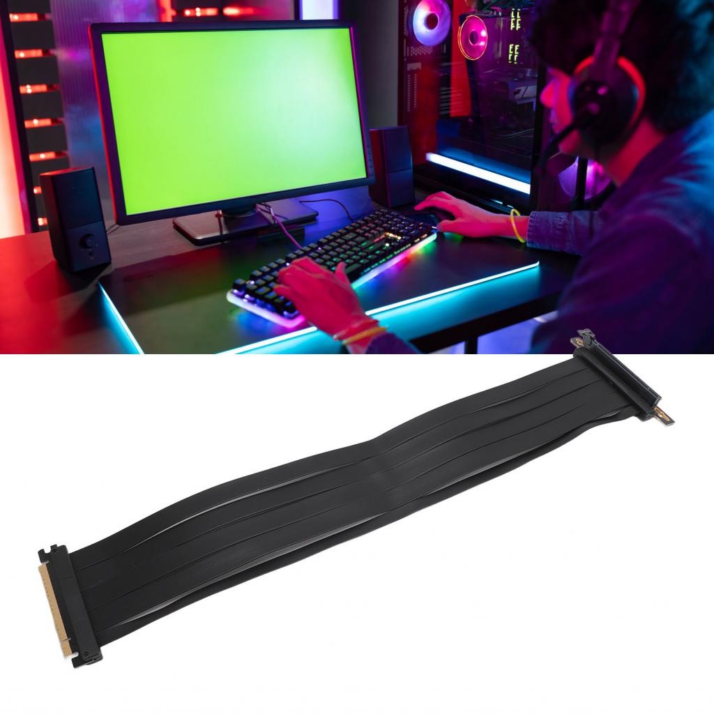 Cooltools Riser Cable Extension PCIE4.0 X16 PCI Express Gen4 Segmented ...
