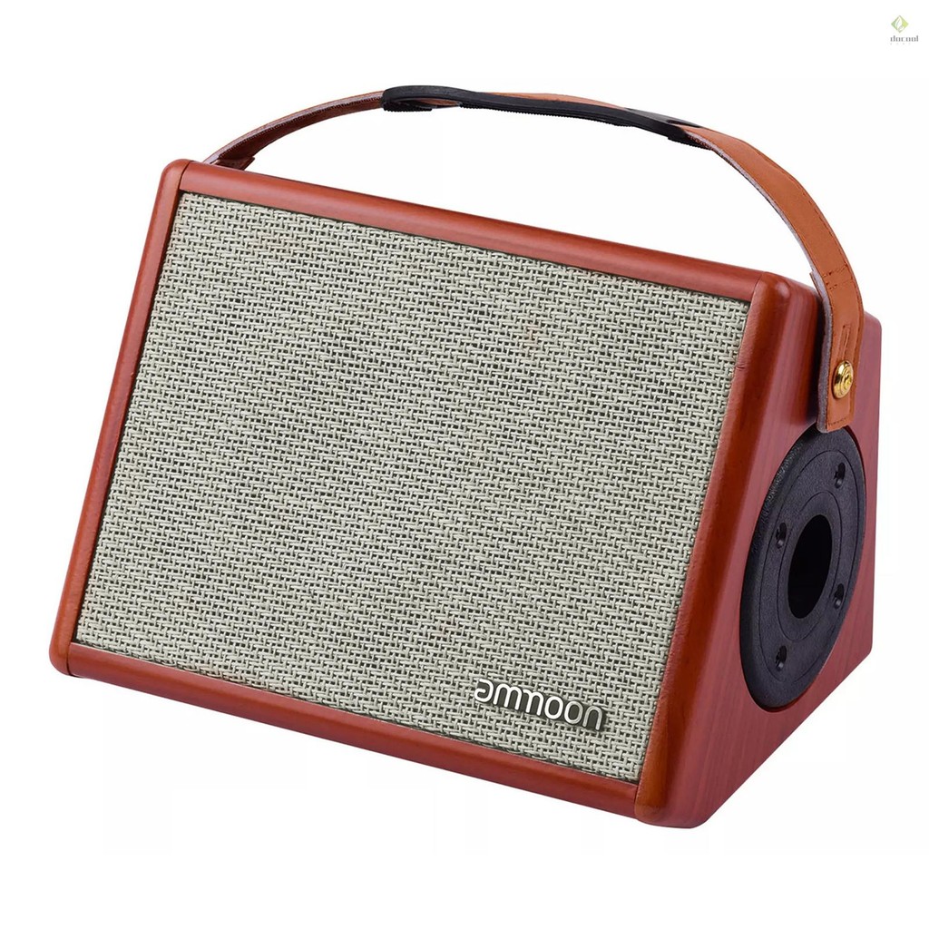 ammoon AC-25 25W Portable Acoustic Guitar Amplifier Rechargeable Amp ...