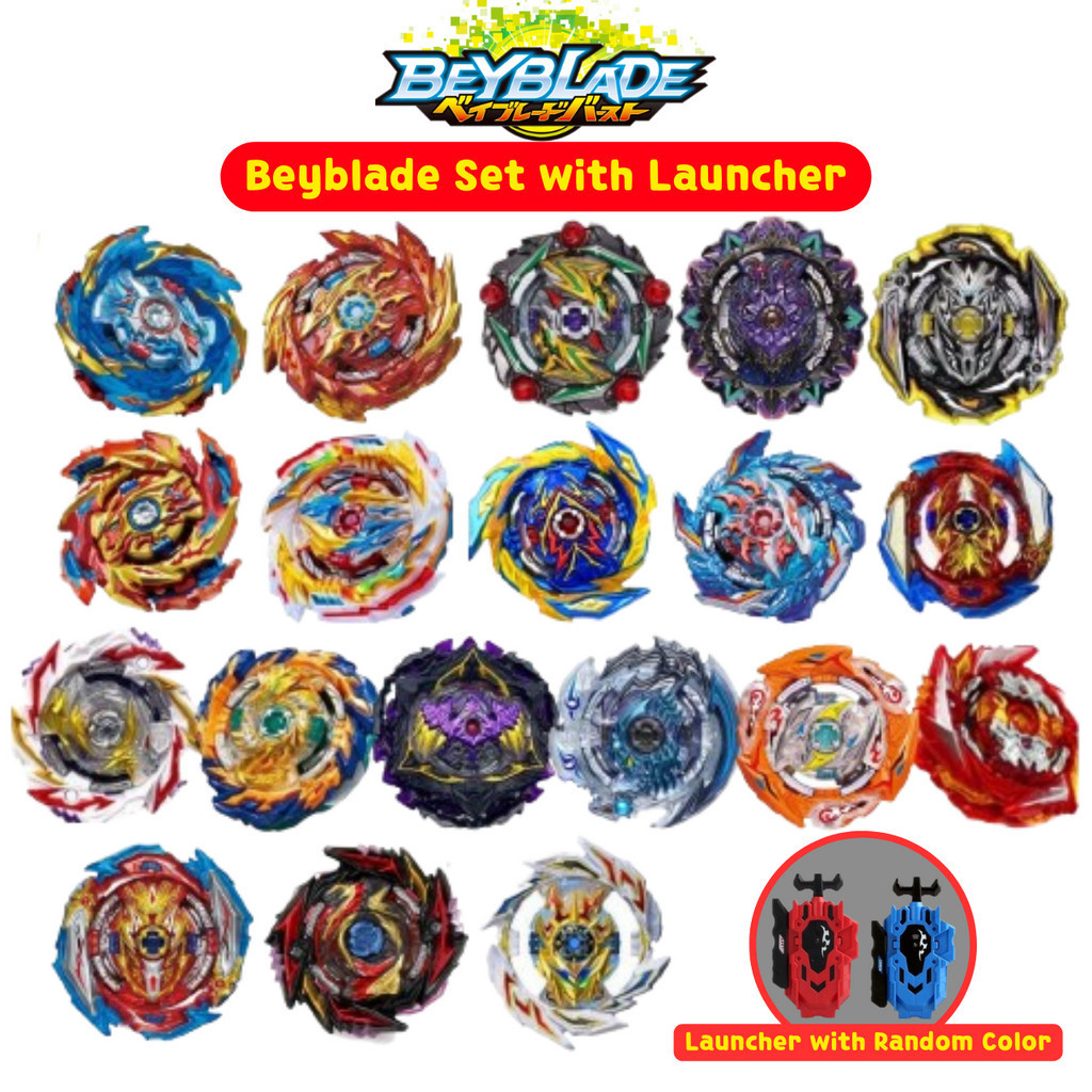 Mainan Beyblade Superking Set Launcher dengan Beyblade B-159-179 ...