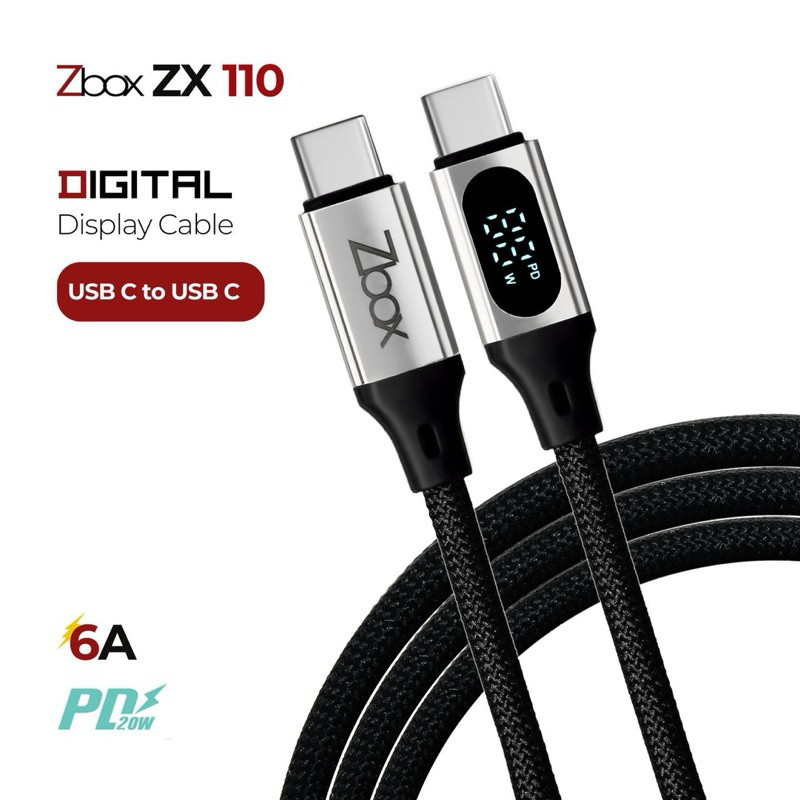 Z110 Data Cable LED Display Usb type C To type C 20W PD Super Fast ...