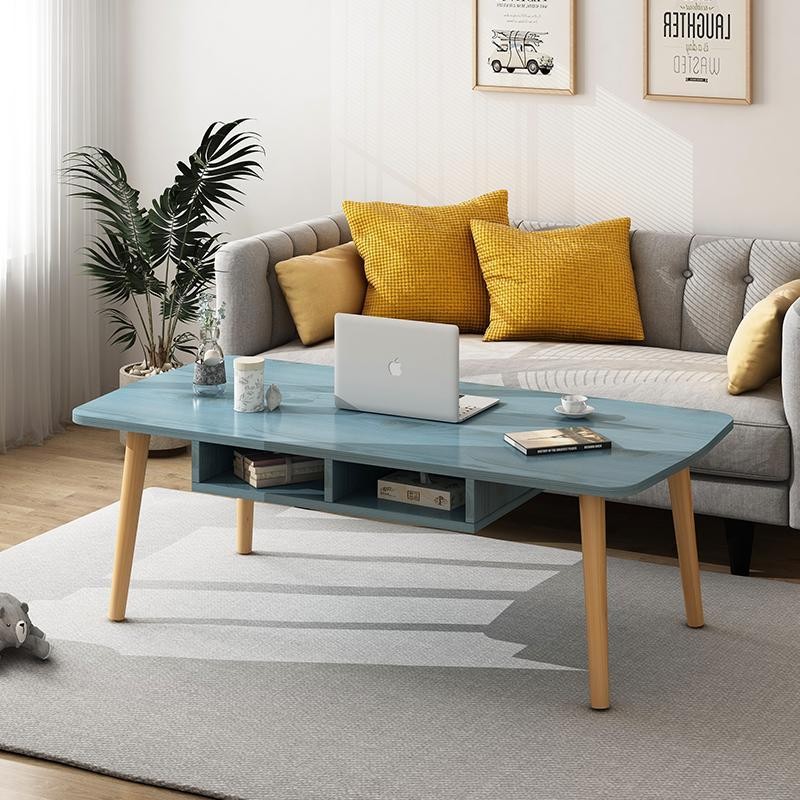 Coffee Table Solid Wood Loft Home Table Simple Nordic Light Luxury ...