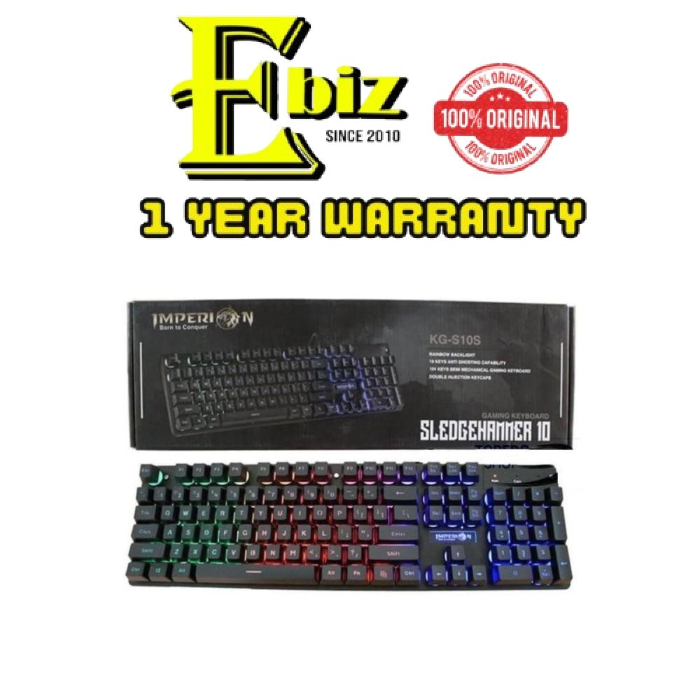 IMPERION Kg-S10b Sledgehammer 10 Usb Wired illuminated Backlight Gaming ...