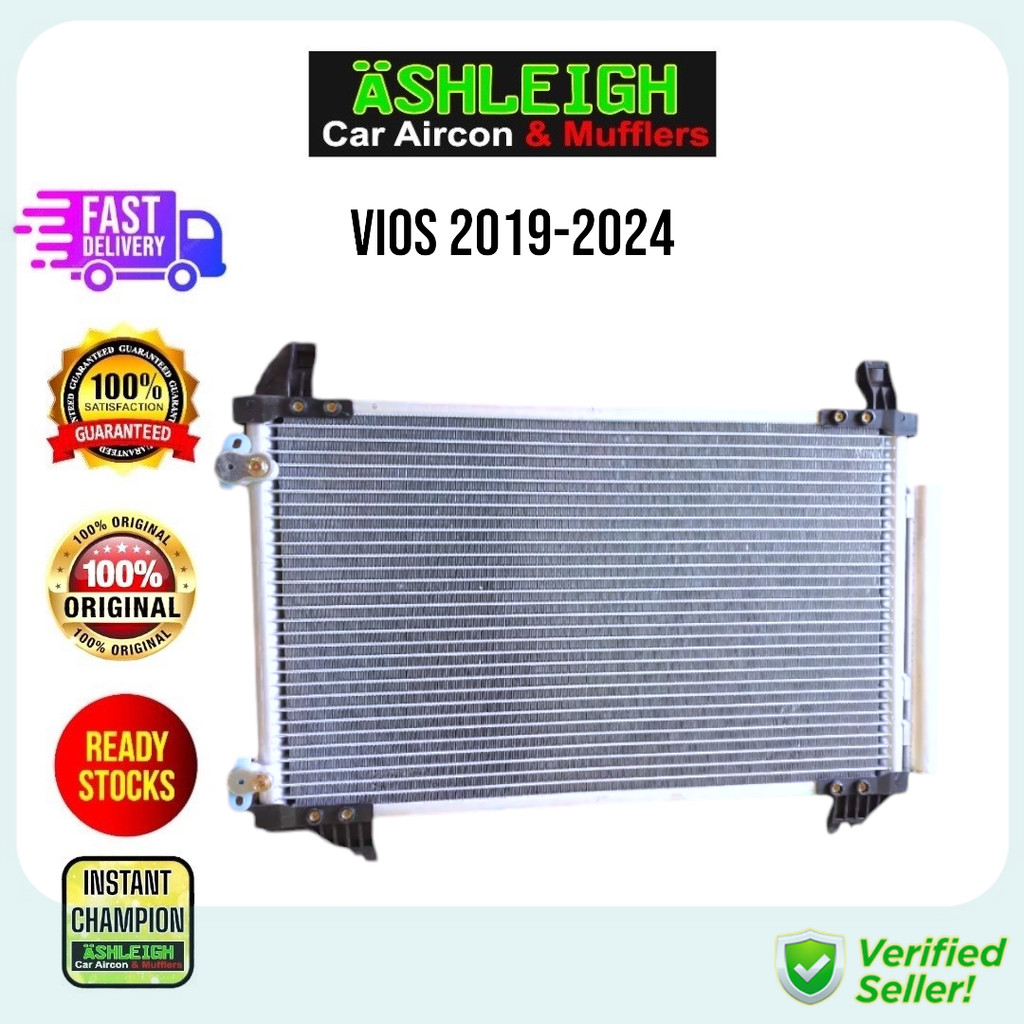 Toyota Vios 2019-2024 Condenser Laminated Car Aircon Parts | Shopee ...