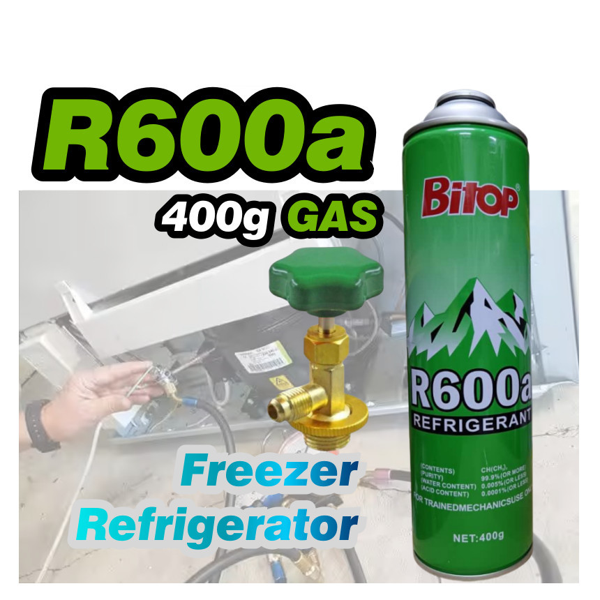 CEOapt R600a Gas R600a Refrigerator Freezer Fridge Freezer Chiller Peti Sejuk R134a Gas Manifold ...