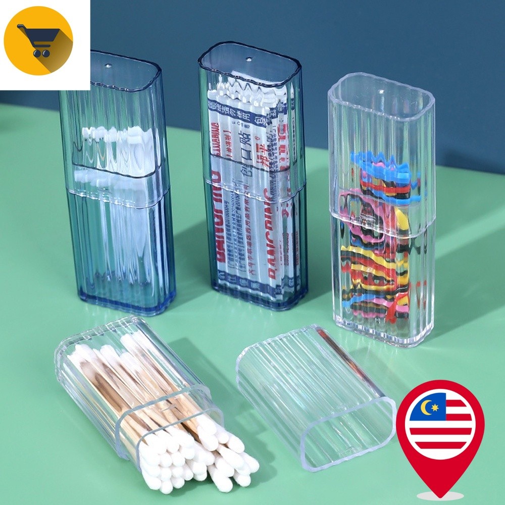 MK2 Portable Mini Clear Plastic Storage Box Hair Rope Headset Classify ...