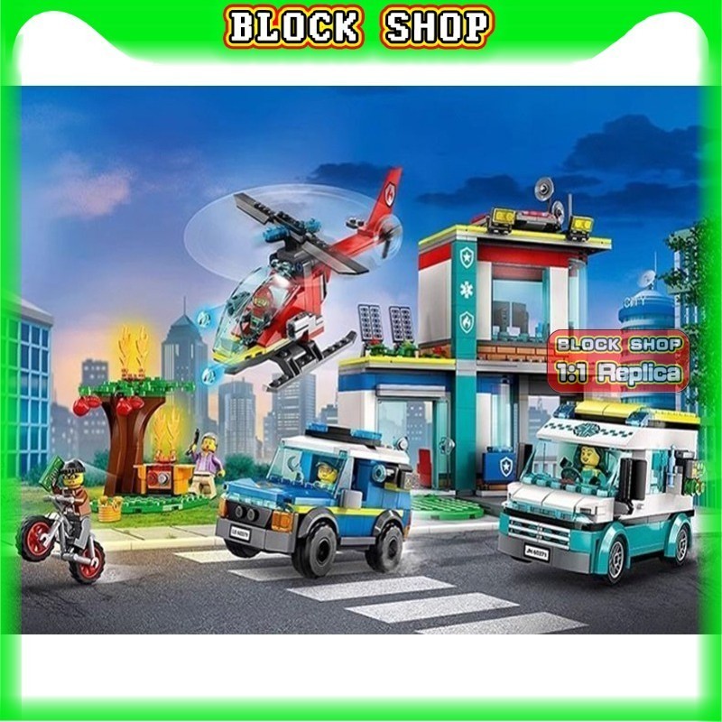 City series emergency rescue center fire police construction model ...