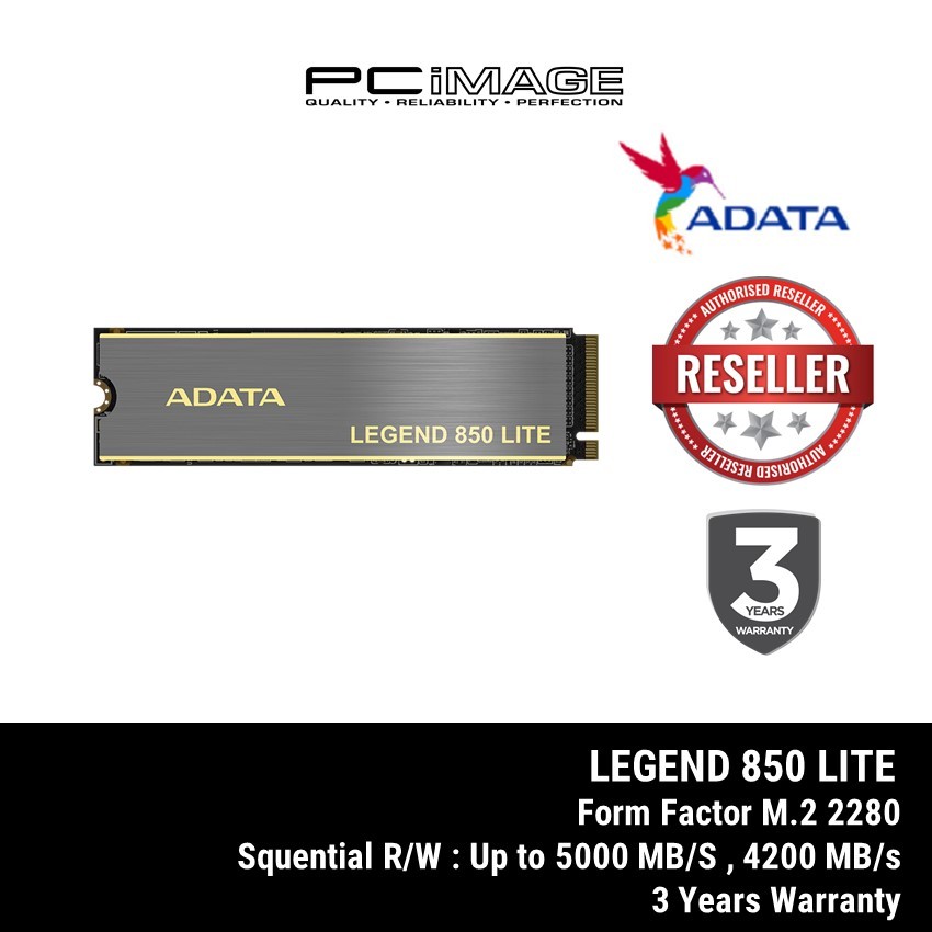 ADATA XPG LEGEND 850 LITE PCIE GEN4X4 NVME M.2 2280 500GB | 1TB | 2TB ...