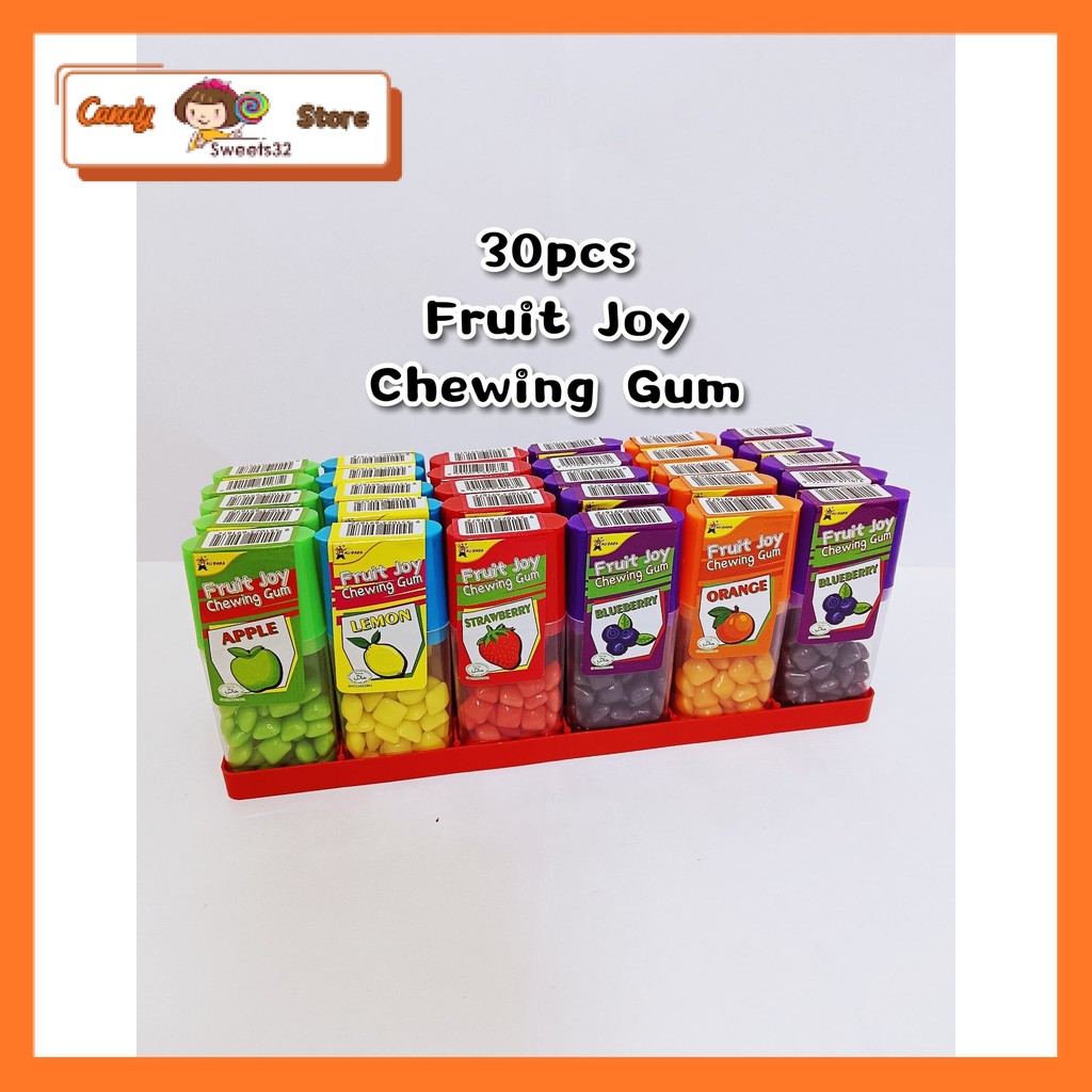 30pcs (ALIBABA) Fruit Joy Chewing Gum Candy HALAL | Shopee Malaysia