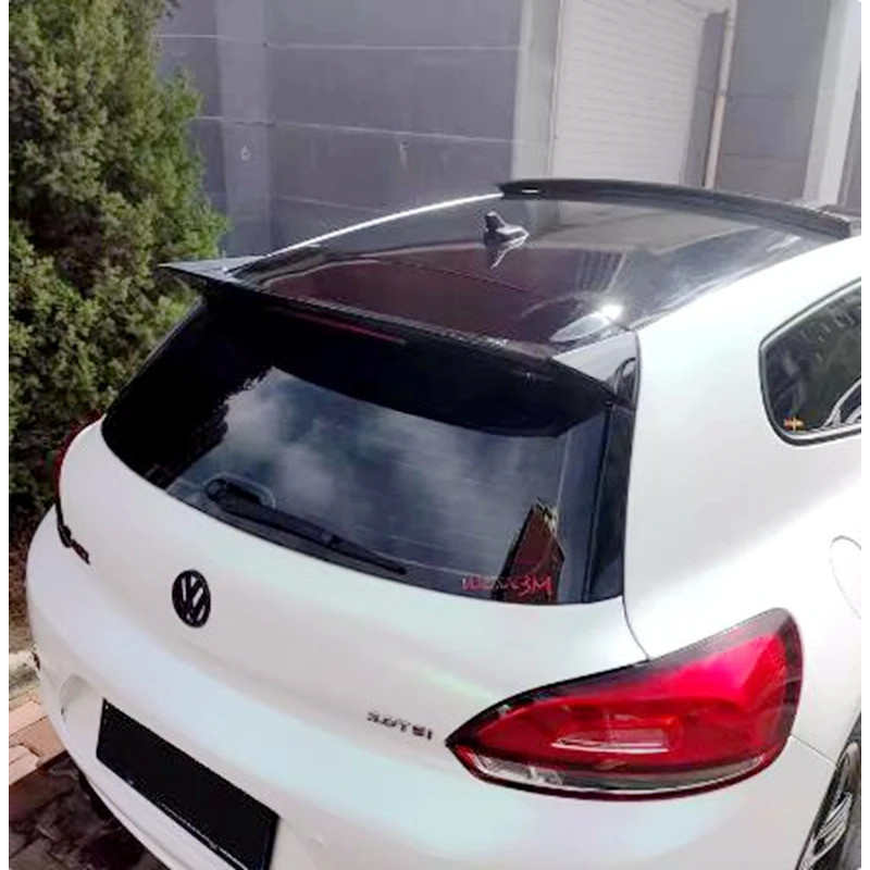 Automotive Spoilers ABS Carbon Fiber Back Boot Spoiler Rear Roof Wing ...