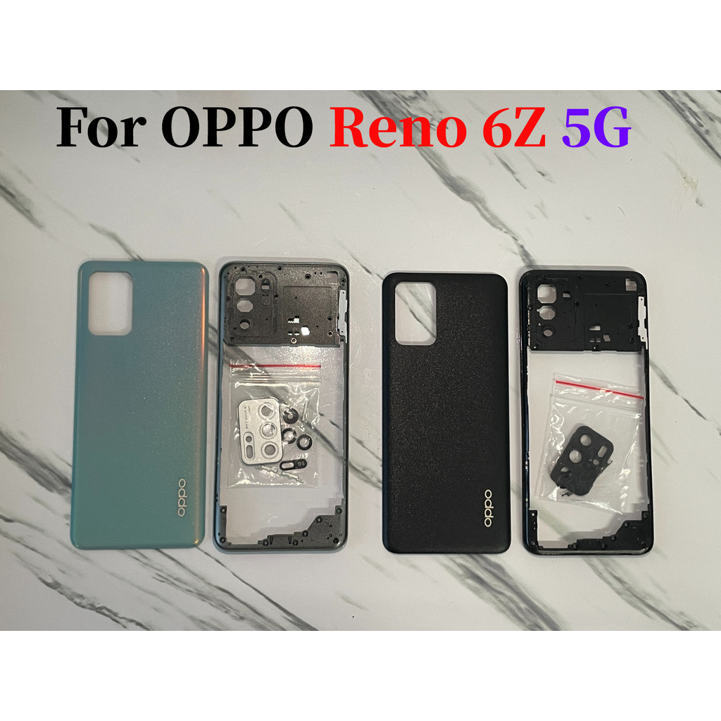 For OPPO Reno 6Z 5G CPH2237 Bezel Back Battery Cover + Middle Frame ...