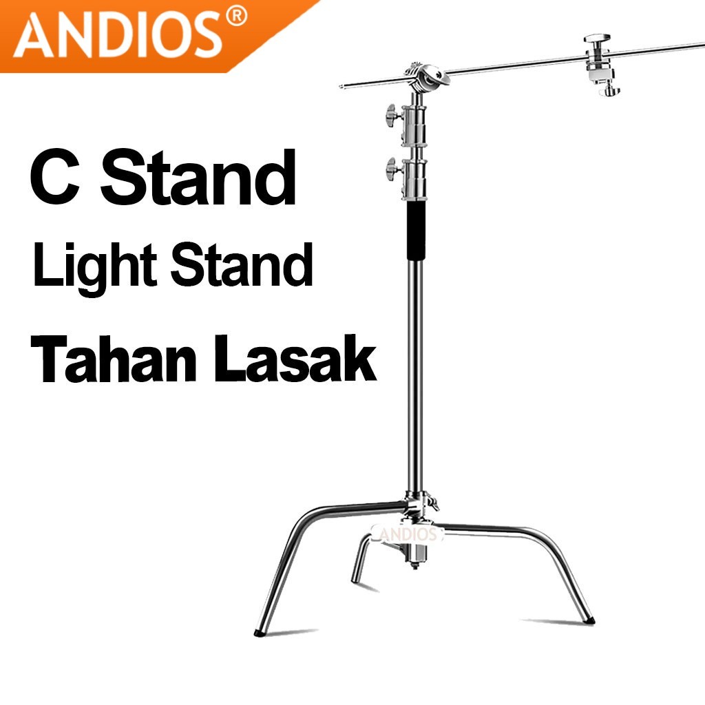 ANDIOS Light Stand Heavy Duty Tripod C Stand 3.3m Lighting Studio ...