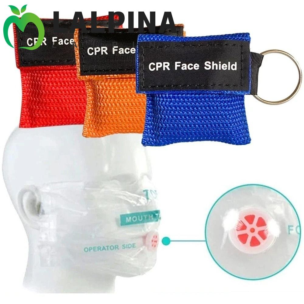 LALPINA Emergency Face Shield, One-way Valve Mouth Breath CPR Mask ...