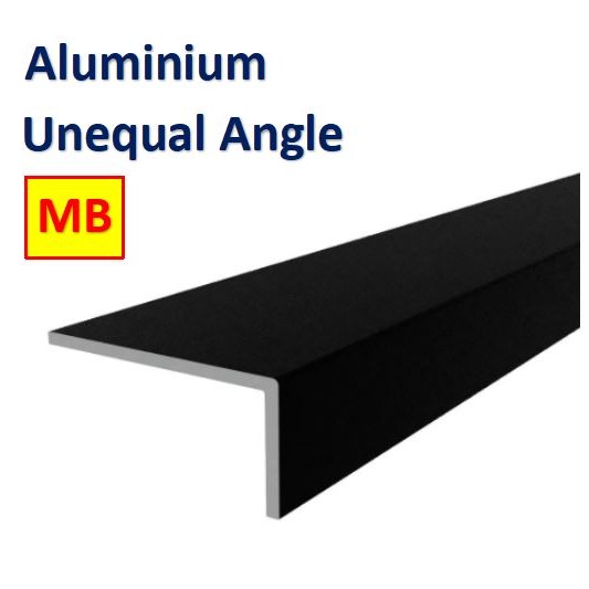 MB Color Dark Bronze Aluminium Unequal Angle Bar MB Aluminium Angle ...