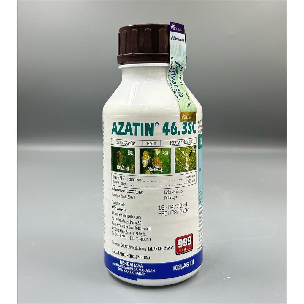 500ML Azatin 46.3SC Advansia Buprofezin 46.3% Racun Serangga Koya Lalat ...